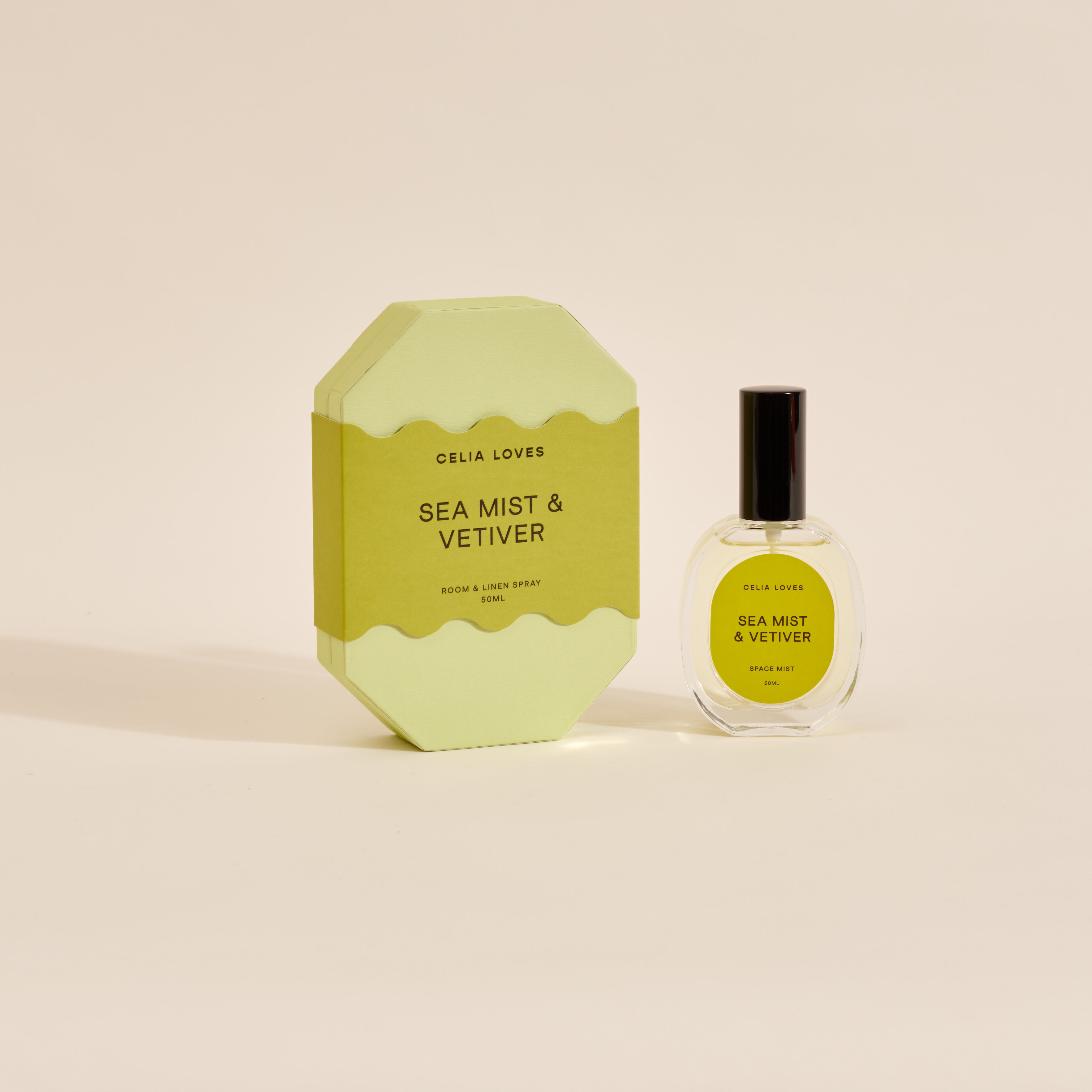 Sea Mist & Vetiver - Room Spray 50ml – Celia Loves